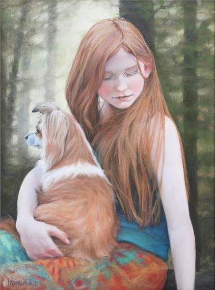 Susan Parmenter | SUSAN PARMENTER GIRL AND HER DOG PASTEL (2010 ...