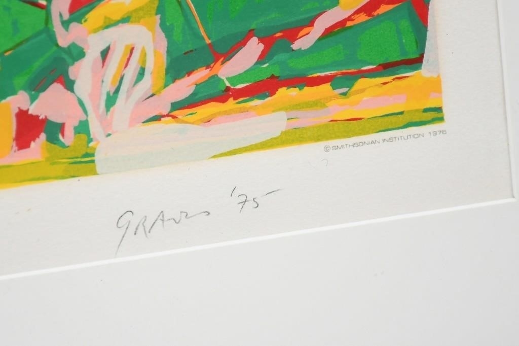 Nancy Graves | NANCY GRAVES SERIGRAPH POSTER FOR THE SMITHSONIAN (1976 ...