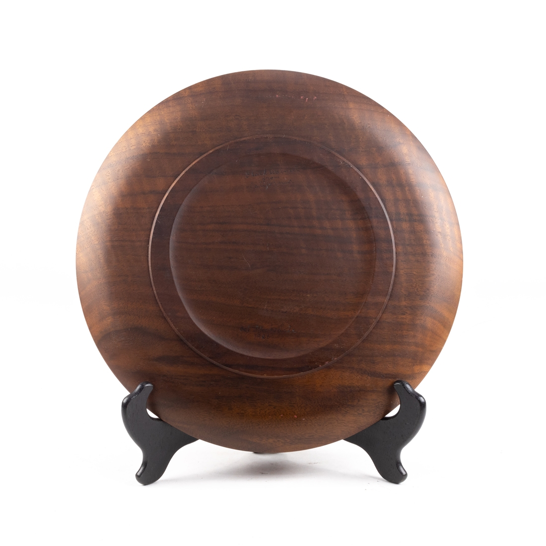 Bob Stocksdale | A Bob Stockdale turned black walnut plate (1986 ...