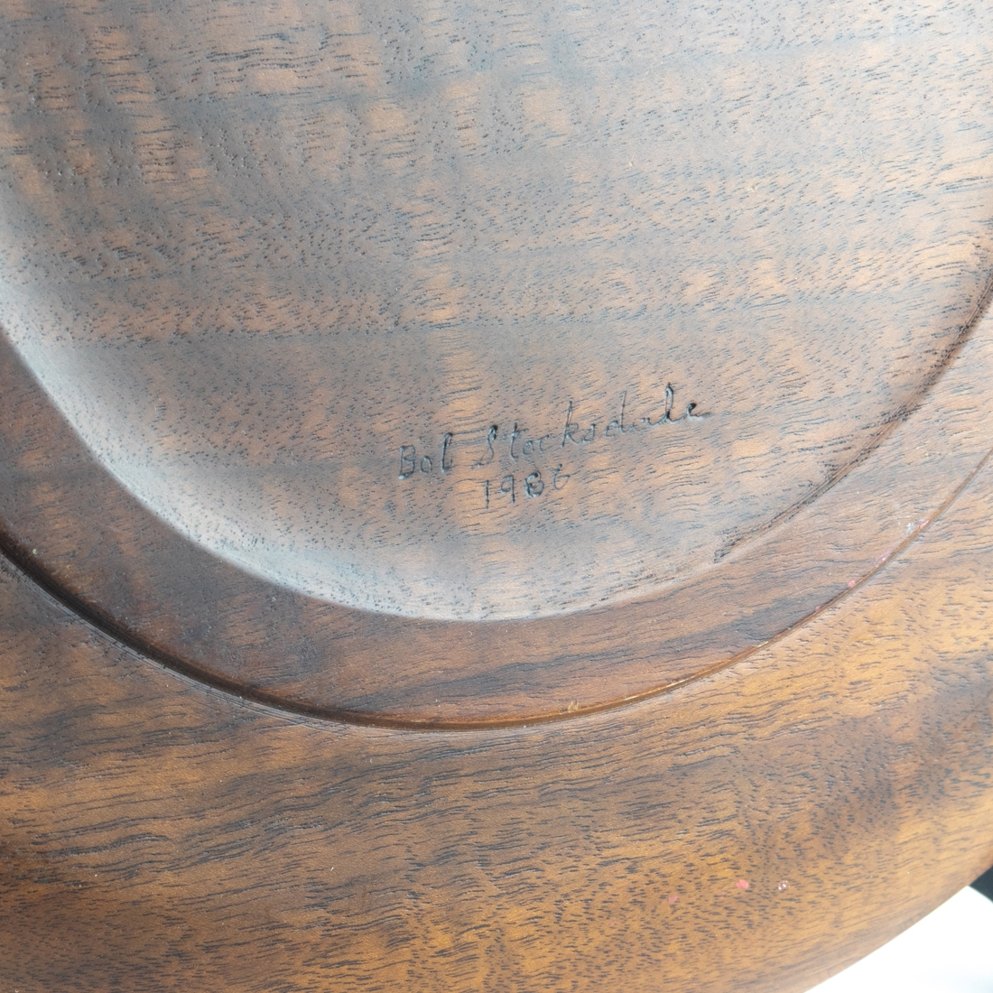 Bob Stocksdale | A Bob Stockdale turned black walnut plate (1986 ...