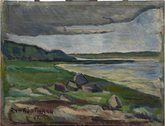 Sven Herløv Hauptman | Coastal Landscape (1942) | MutualArt
