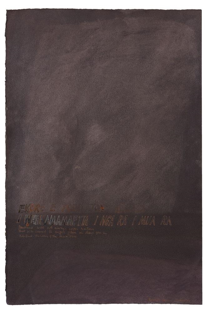 Ralph Hotere | Te Whiti: from Hone Tuwhare's 'Not by Wind Ravaged ...