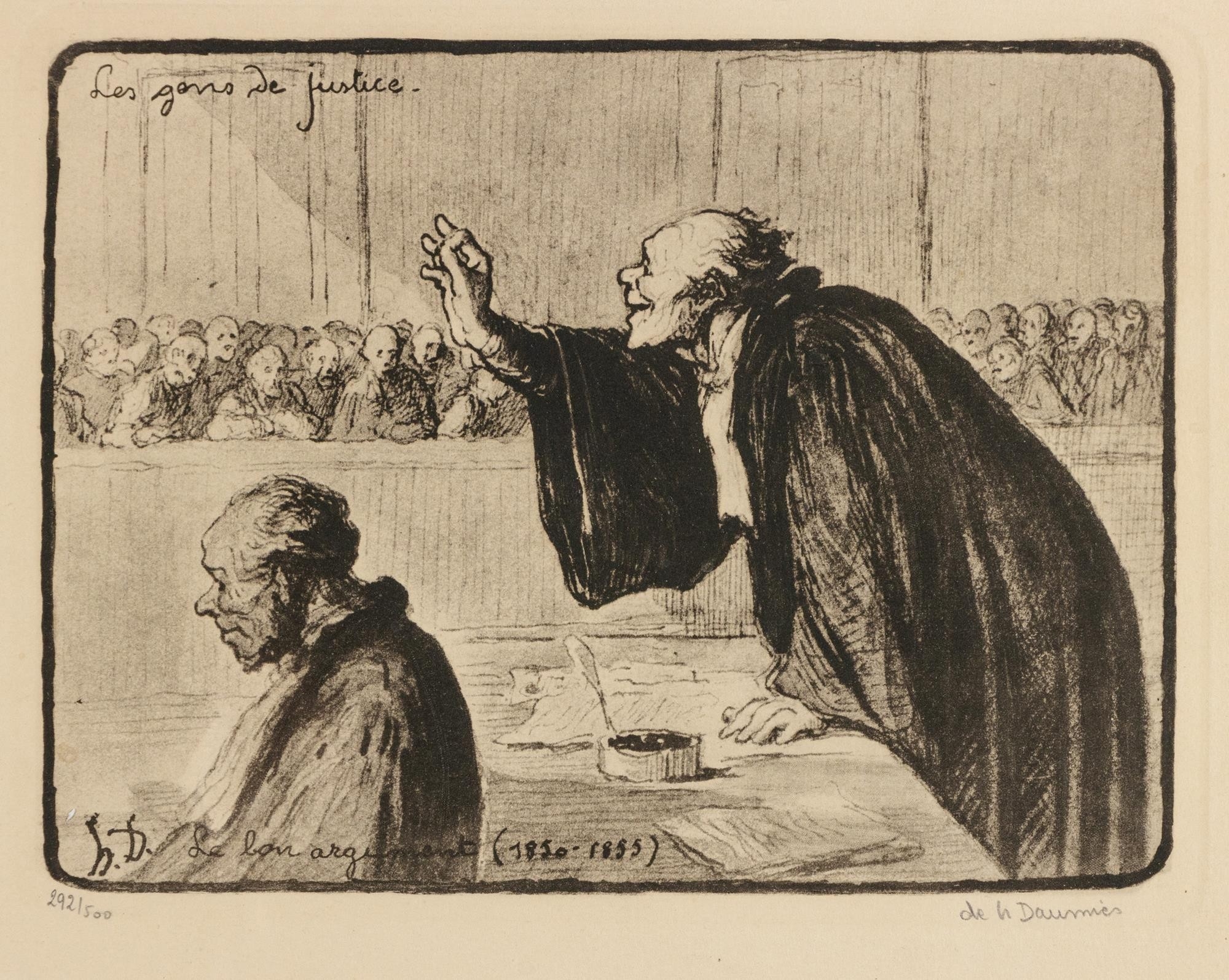 Honoré Daumier | Victorin Daumier (French 1808 - 1879) LE GENS DE ...