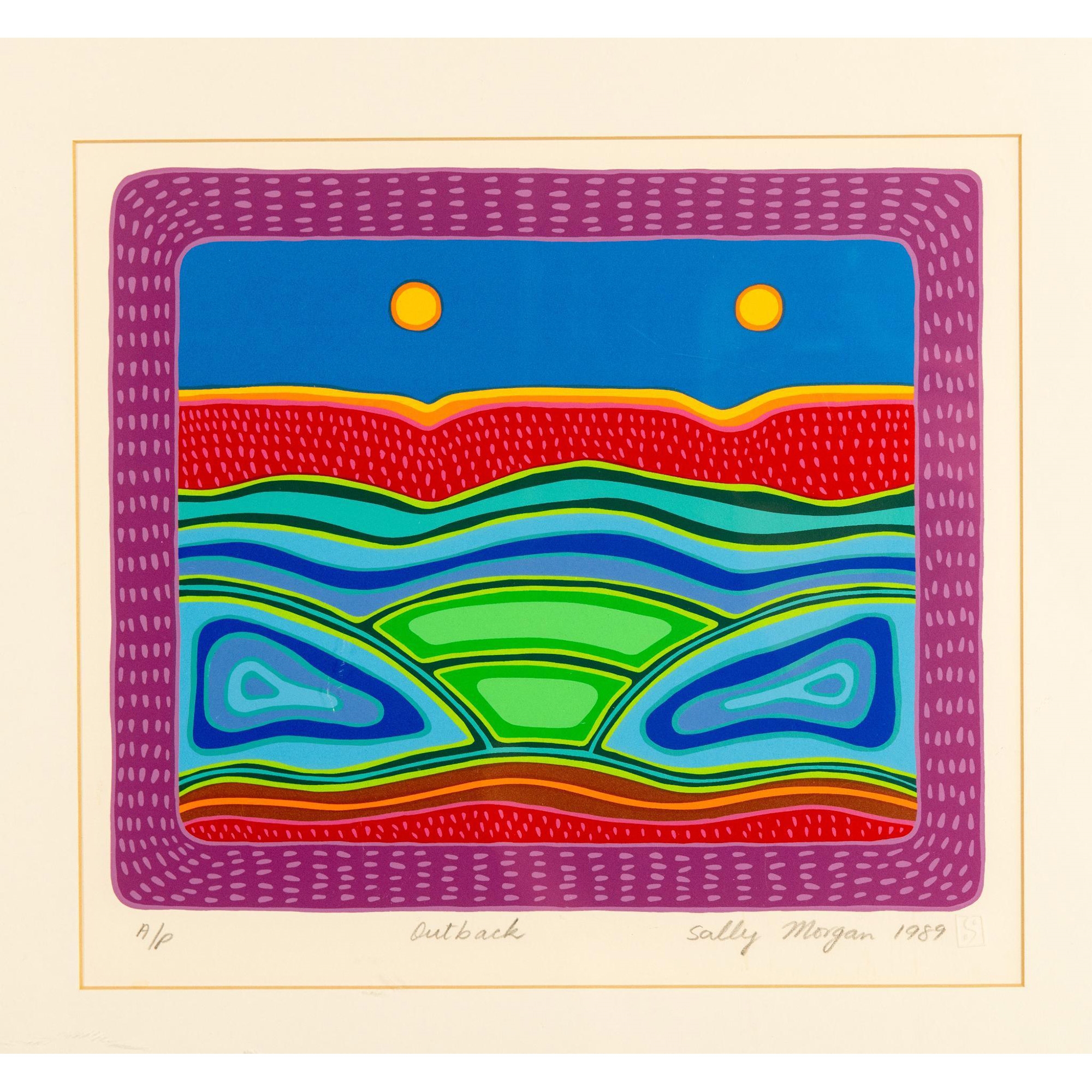 Sally Morgan | Sally Morgan, Original Screenprint on Paper, Outback ...