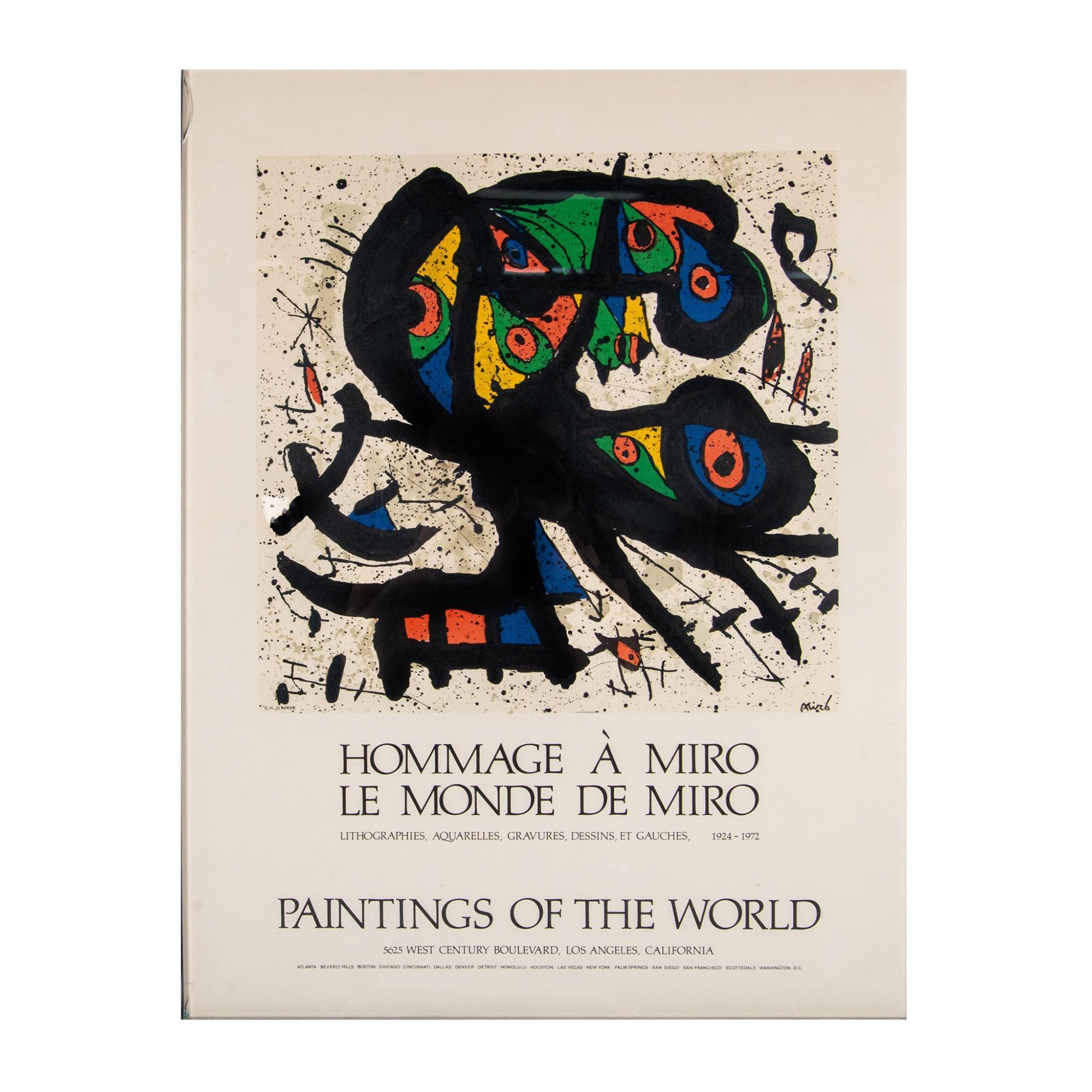 Joan Miró | Joan Miro (After) Original Color Lithograph Exhibition ...