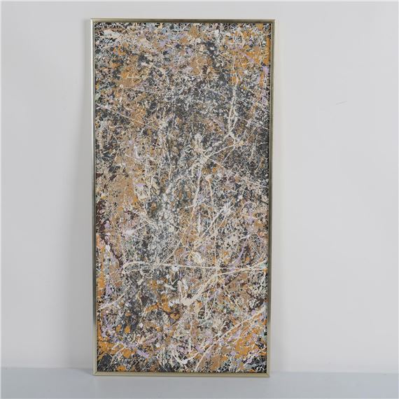Jackson Pollock | Abstract Expressionist Acrylic on Board, Signed (1972 ...