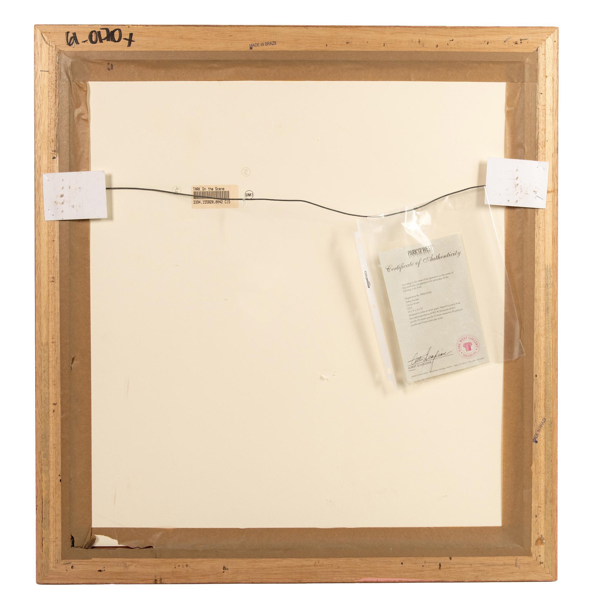 Itzchak Tarkay | Original color serigraph on wove paper entitled On the ...