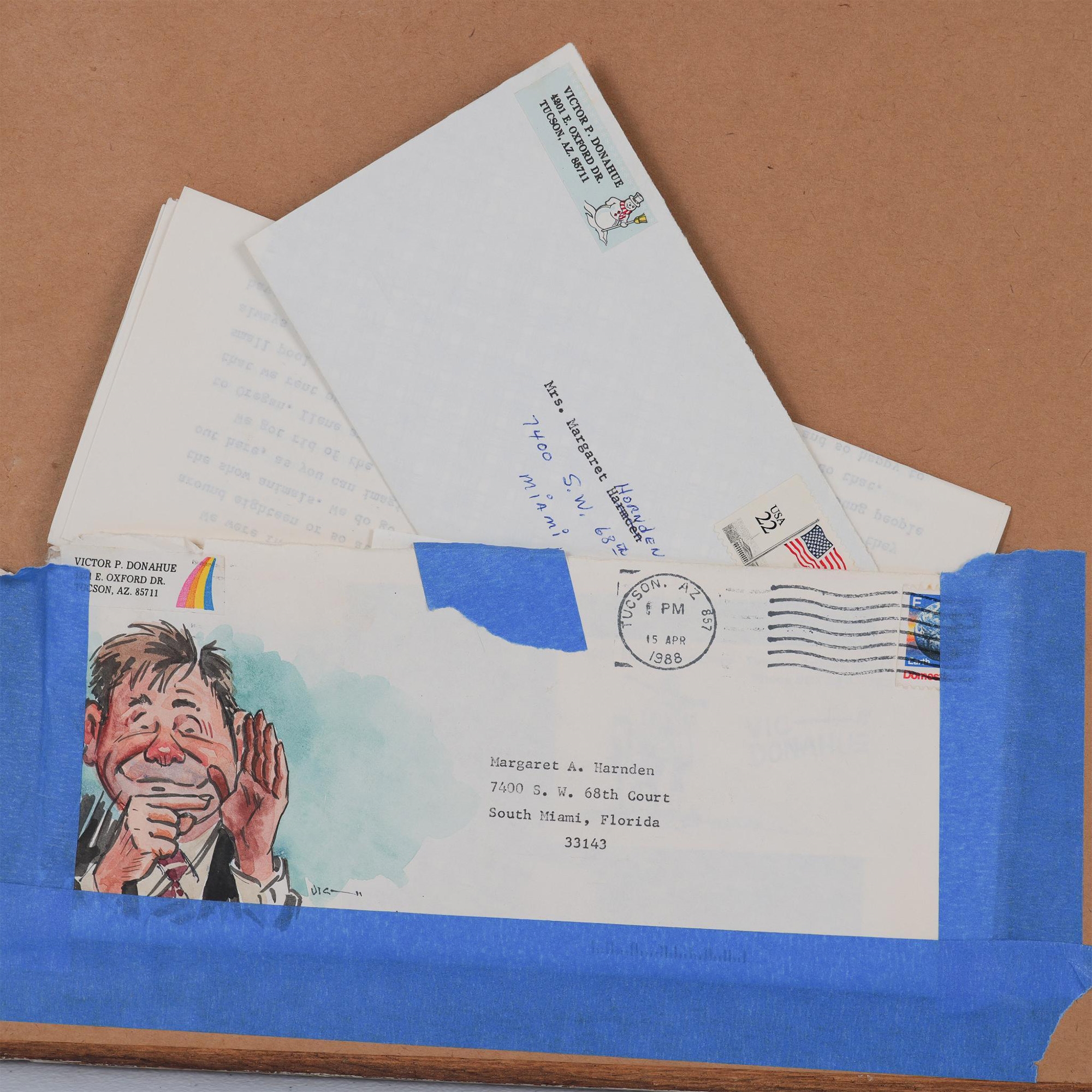Vic Donahue | Vic Donahue, Original Watercolor on Laid Paper, Signed ...