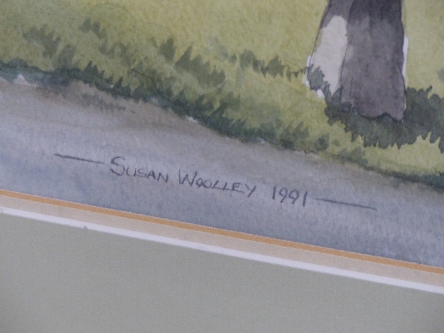 Susan Woolley | SUSAN WOOLLEY (20TH CENTURY), GARDEN WITH CHURCH AND ...