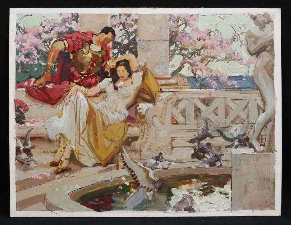 Dean Cornwell | After / Study Dean Cornwell The Robe | MutualArt