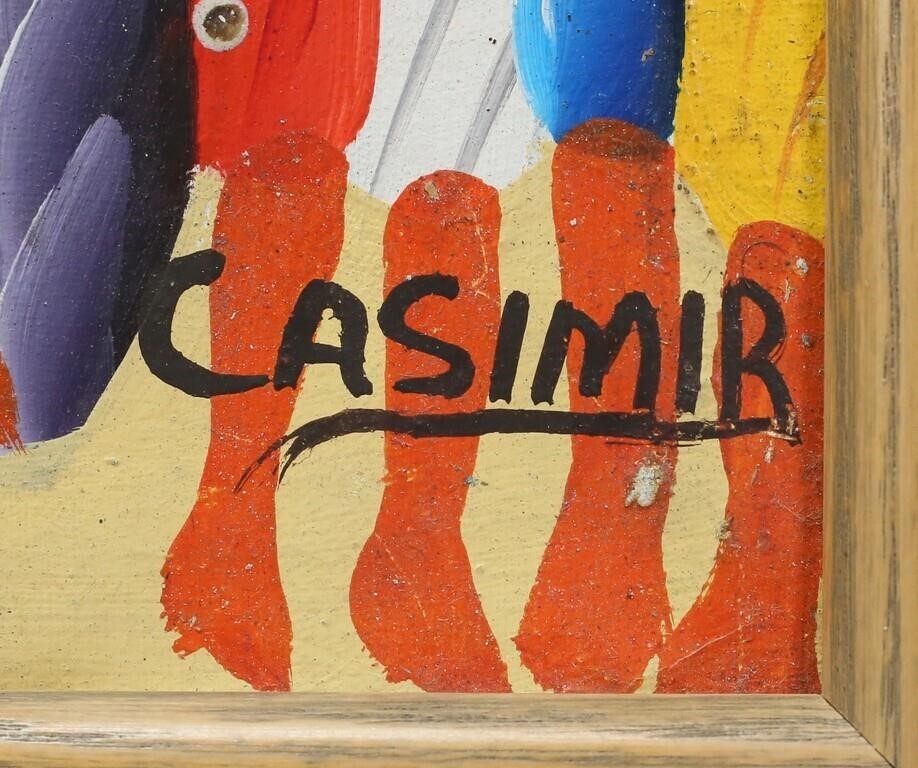 Laurent Casimir | Laurent Casimir Haitian Oil on Canvas | MutualArt