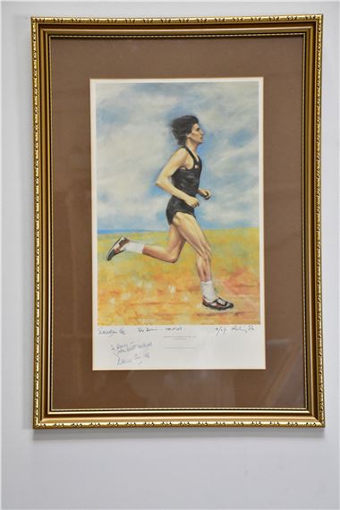 Harold Riley | Sebastian Coe Running On The Moor (1986) | MutualArt