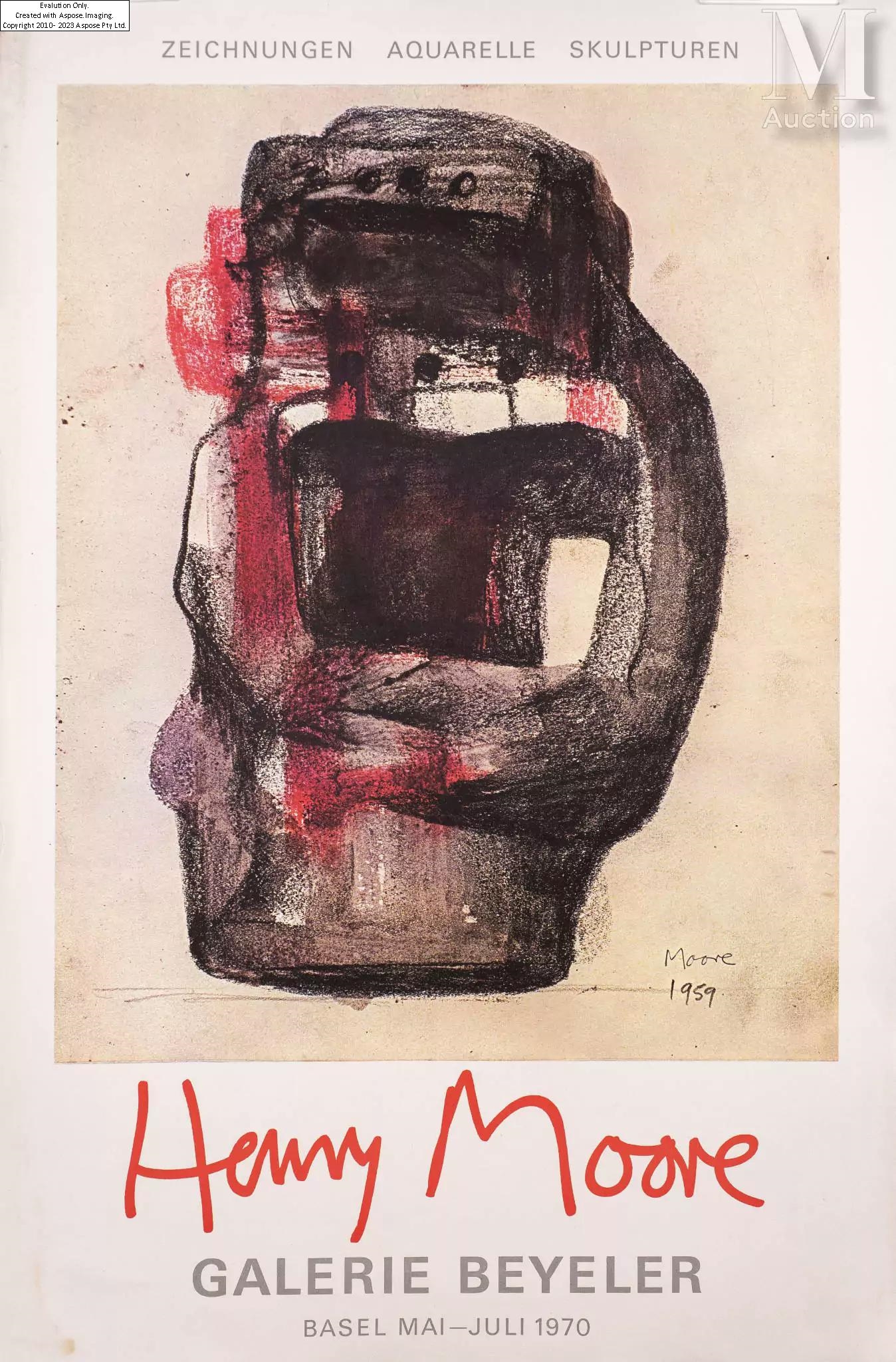 Henry Moore | Henry MOORE (1898-1986 (1970) | MutualArt