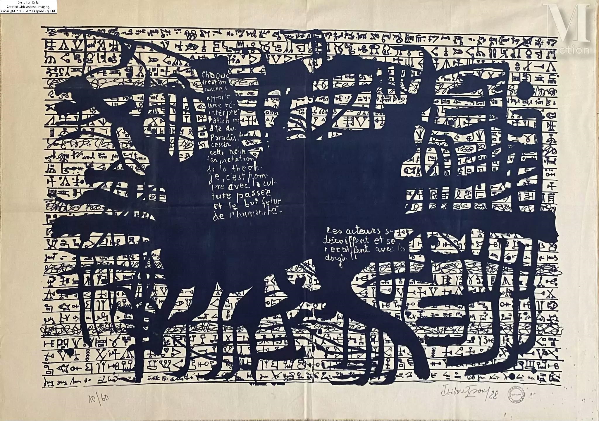 Isidore Isou | La Danse et le mime ciselants lettristes et ...