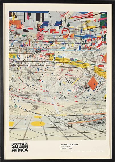 Julie Mehretu | Stadia II, 2010 FIFA World Cup Official Art Poster ...