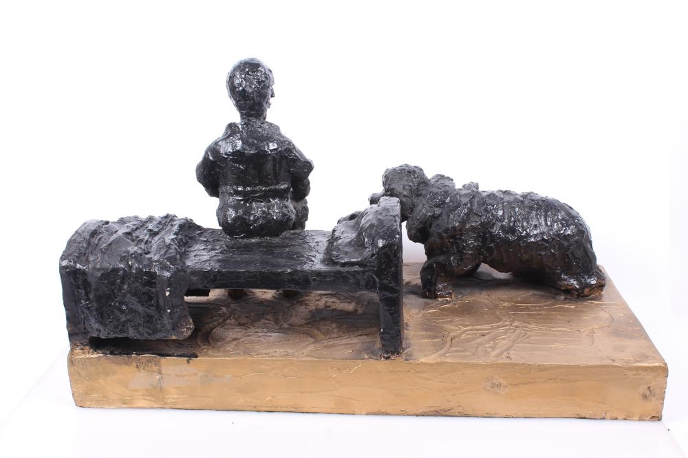 Frank Wysochansky | Coal Miner With Dog Original Sculpture By Frank ...