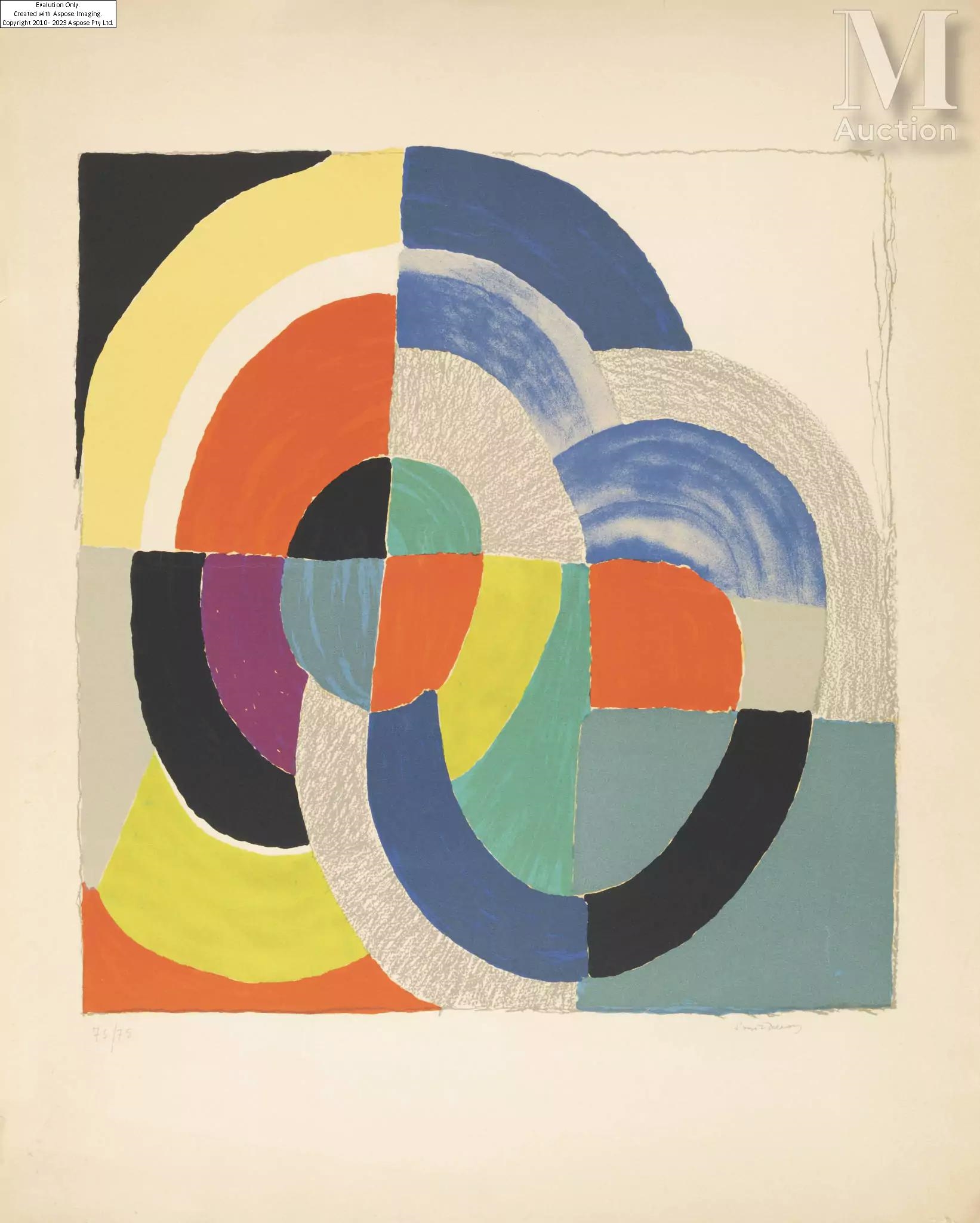 Sonia Delaunay | Composition With Circles | MutualArt