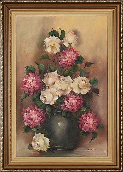 Celia Walsh-Diehl | Still Life with White Roses | MutualArt