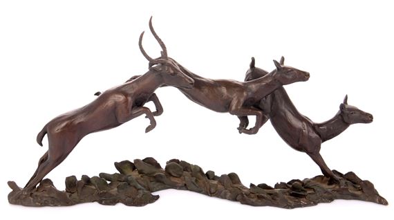 Donald Greig | Leaping Springbuck (2006) | MutualArt