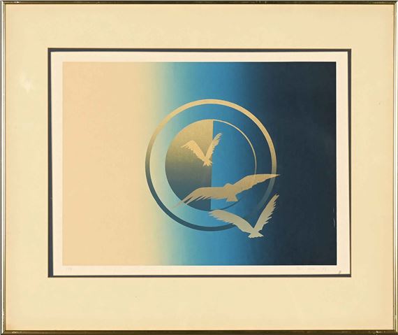 Terry Kuper | Birds in Flight with Circular Form I (1983) | MutualArt
