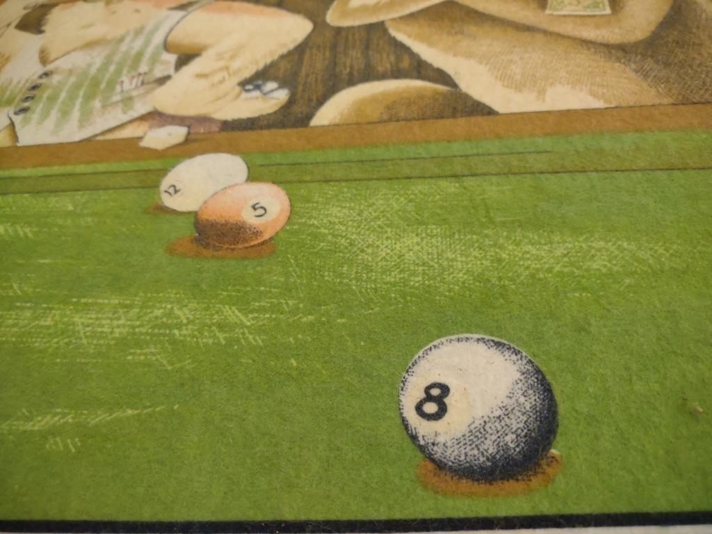 Cassius Marcellus Coolidge | Dogs Playing Pool' Billiards Themed ...