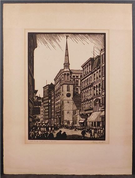 Stanley Scott | Old South Meeting House, Boston (1939) | MutualArt