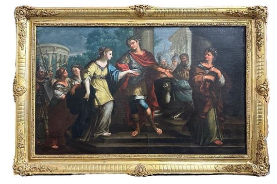 Pietro da Cortona | Caesar restores Cleopatra to the throne of Egypt ...