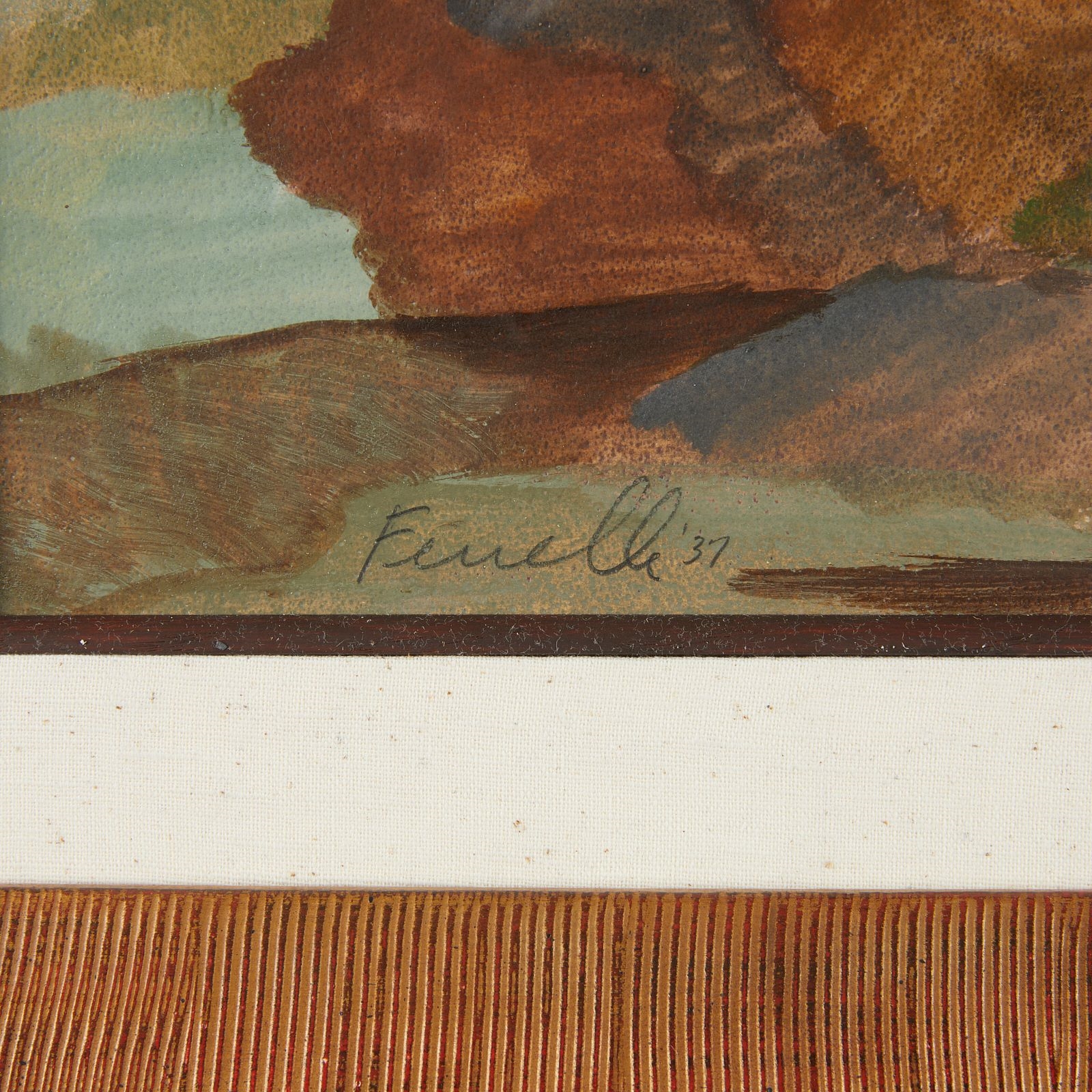 Stanford Fenelle | Stanford Fenelle Rural MN Landscape Painting 1937 ...