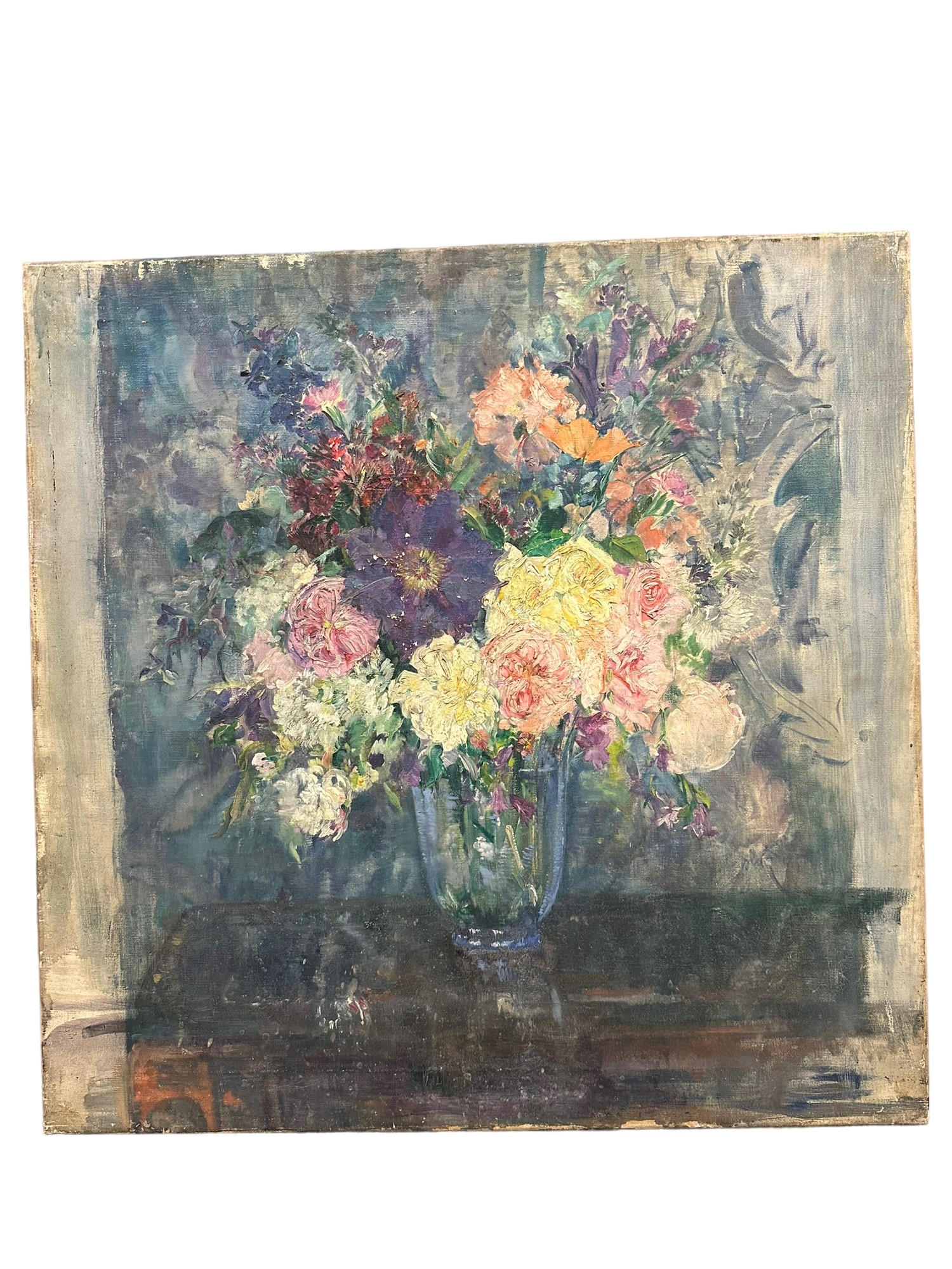 Amy Watt | still life of flowers in a glass vase | MutualArt