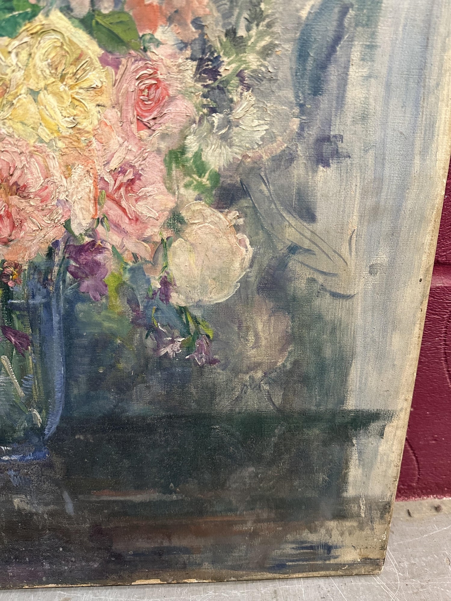 Amy Watt | still life of flowers in a glass vase | MutualArt