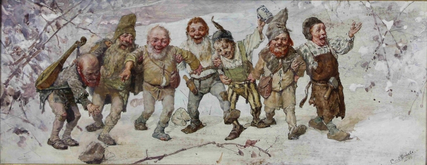 Carl Gehrts | Sieben Zwerge (1897) | MutualArt