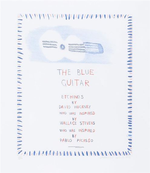 David Hockney | The blue guitar | MutualArt