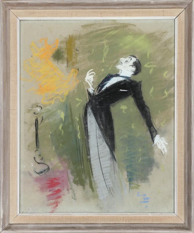 Børge Biilmann Petersen | Herman Bang gives a lecture | MutualArt