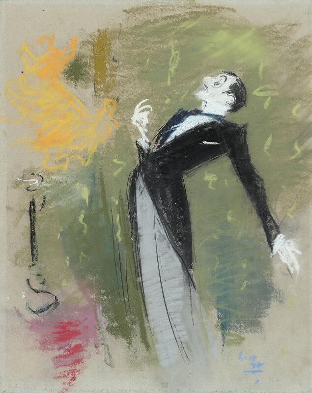 Børge Biilmann Petersen | Herman Bang gives a lecture | MutualArt