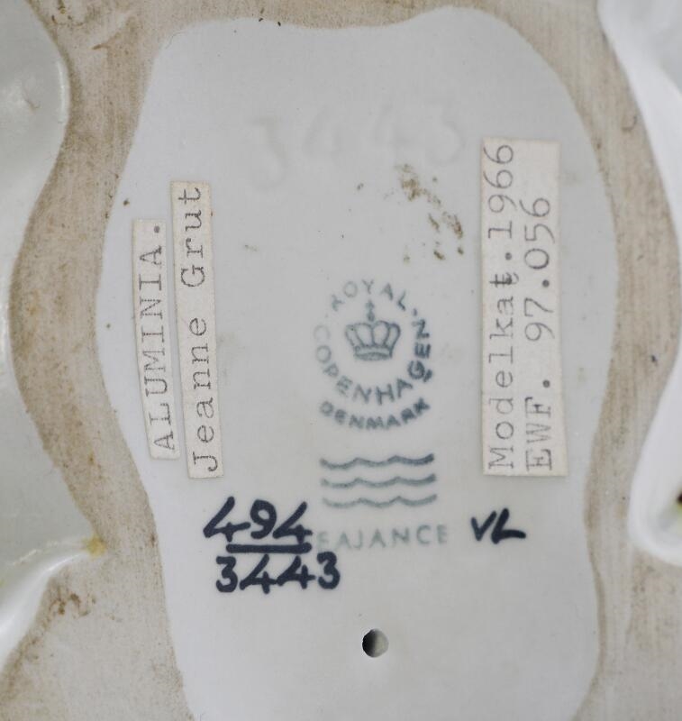 Jeanne Grut | Three faiance figures, resp | MutualArt