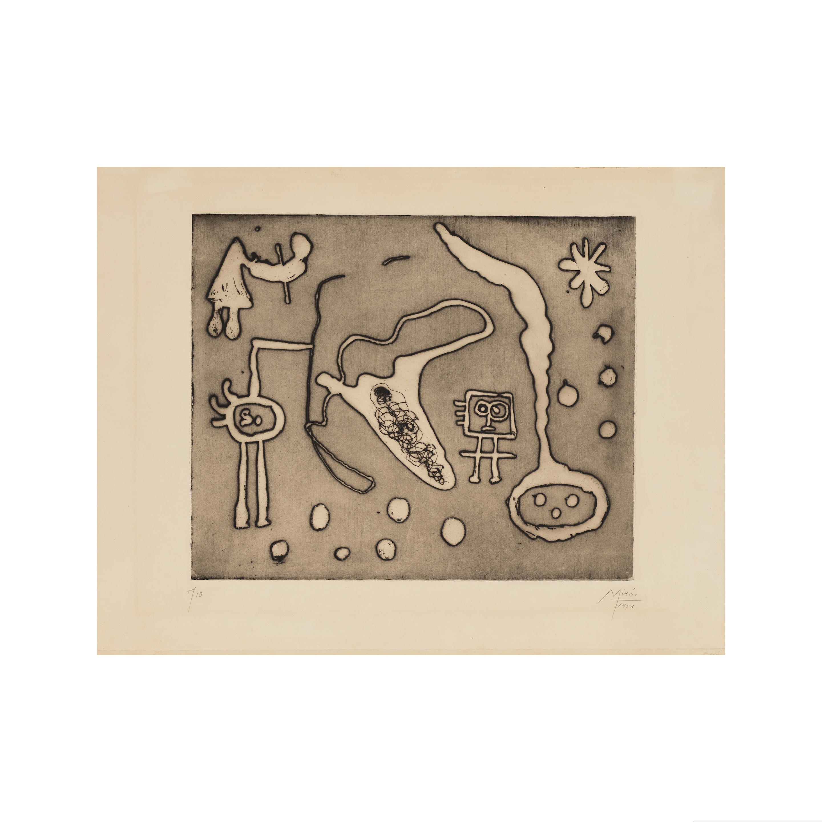Joan Miró | Planche II de la série II, 1953 (1953) | MutualArt