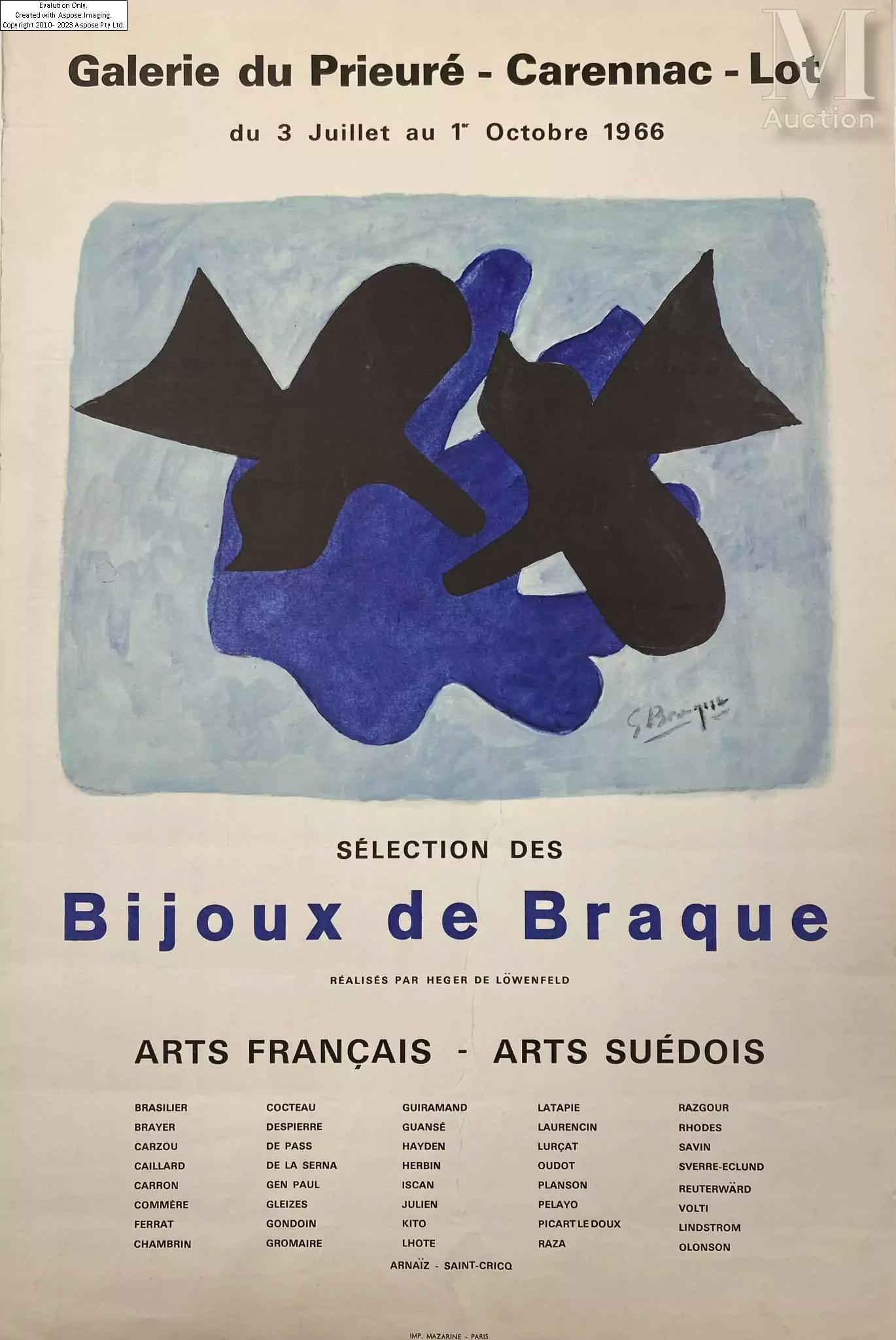 Georges Braque | Georges BRAQUE (1882-1963 (1966) | MutualArt