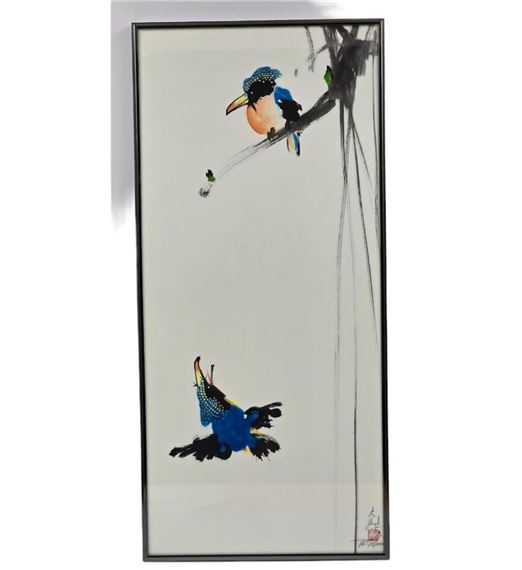 Poon Tai To | Chinese Taito Poon / Poon Tai To Watercolor On Silk Painting Signed 20th C | MutualArt