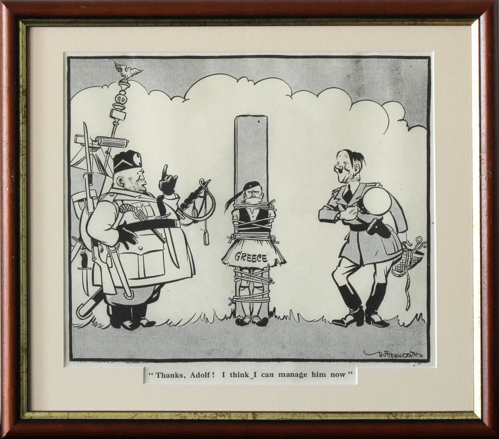 George Goodwin Buttersworth | Two WWII cartoons. Strait Jacket and ...