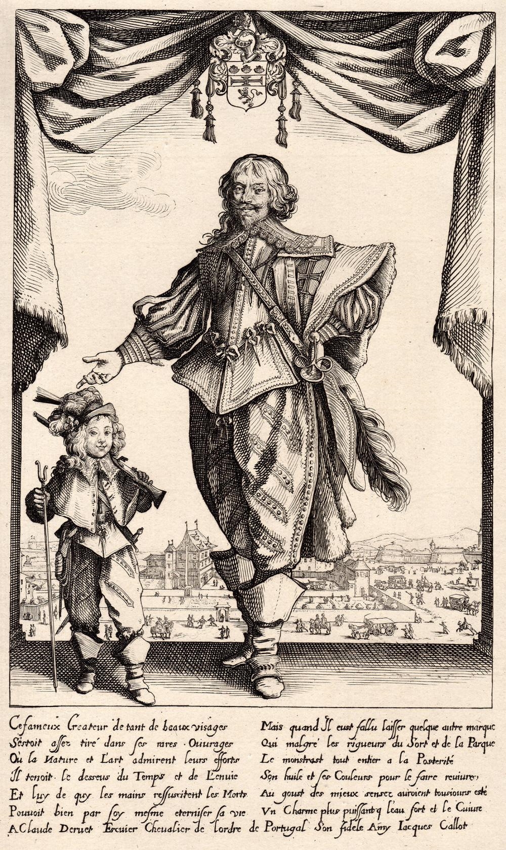 Jacques Callot | Portrait of Claude Deruet and His Son, Jean (1876 ...