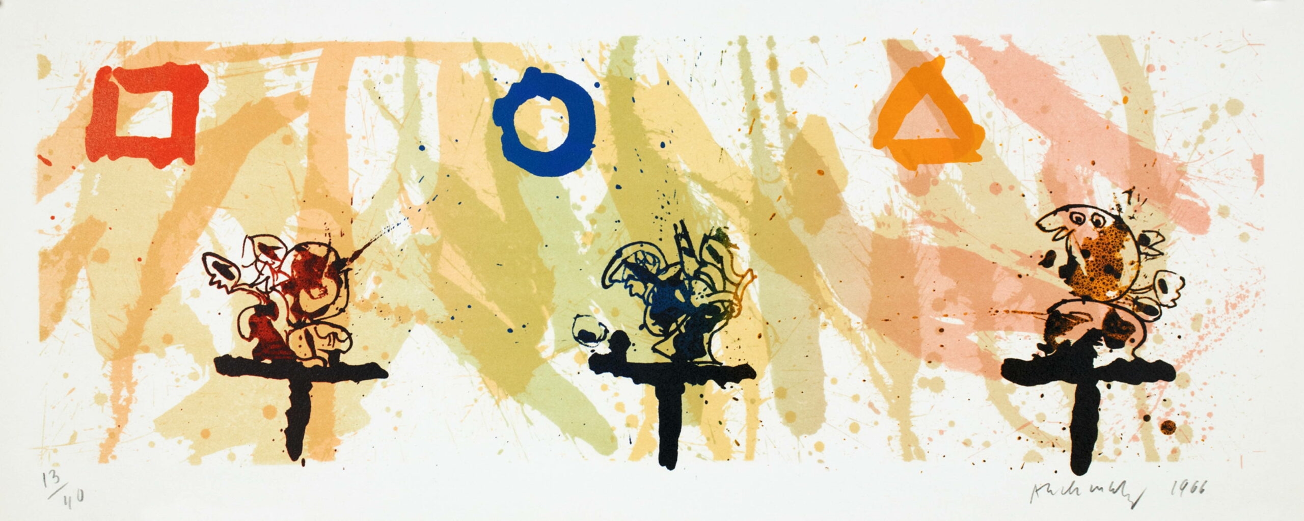 Pierre Alechinsky | Quelques vieilles lignes (1966) | MutualArt