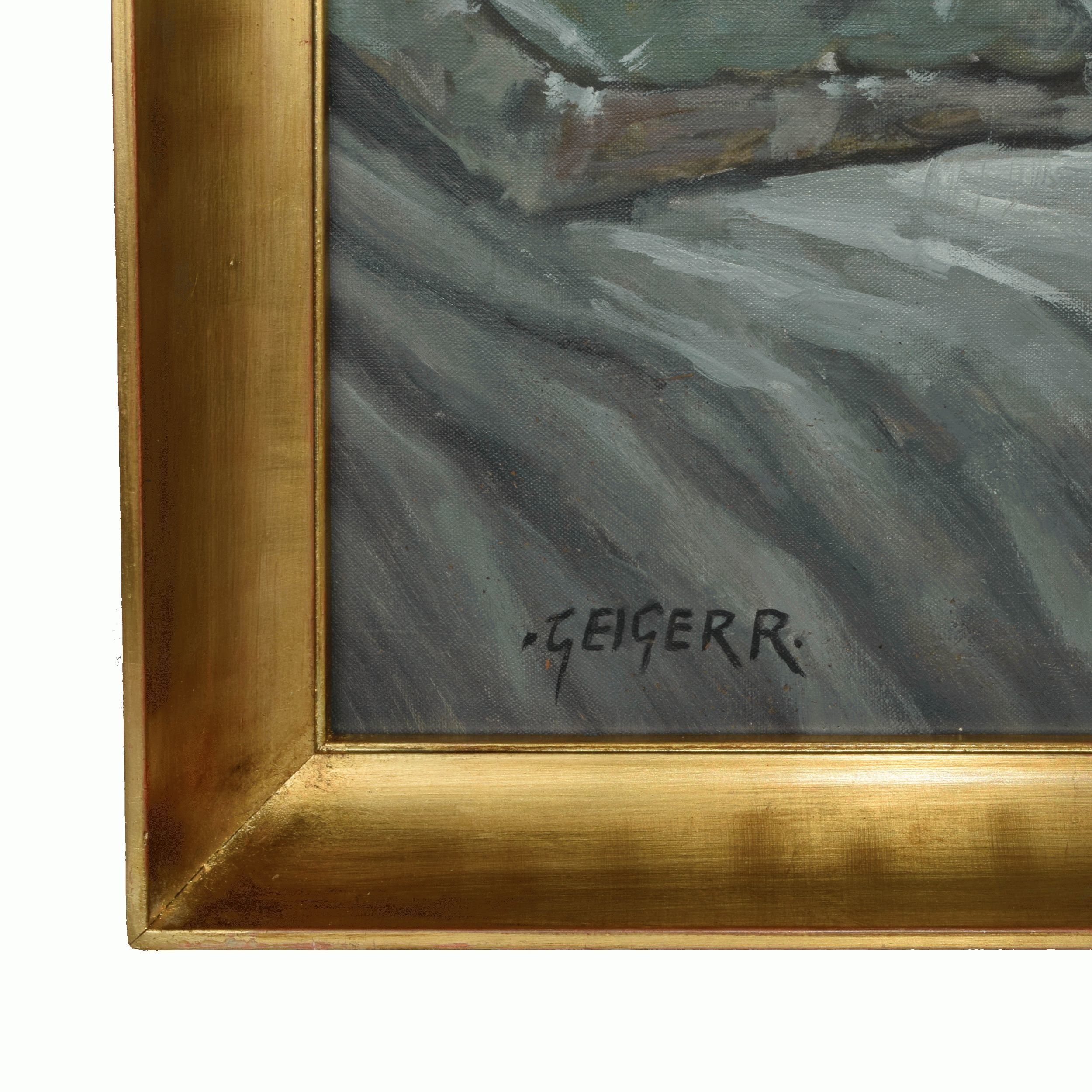 Richard Geiger | PIERRETTE MIT ZWEI HARLEKINEN | MutualArt