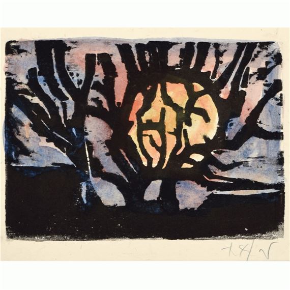 Heinz Tetzner | aquarellierter Holzschnitt (1941) | MutualArt