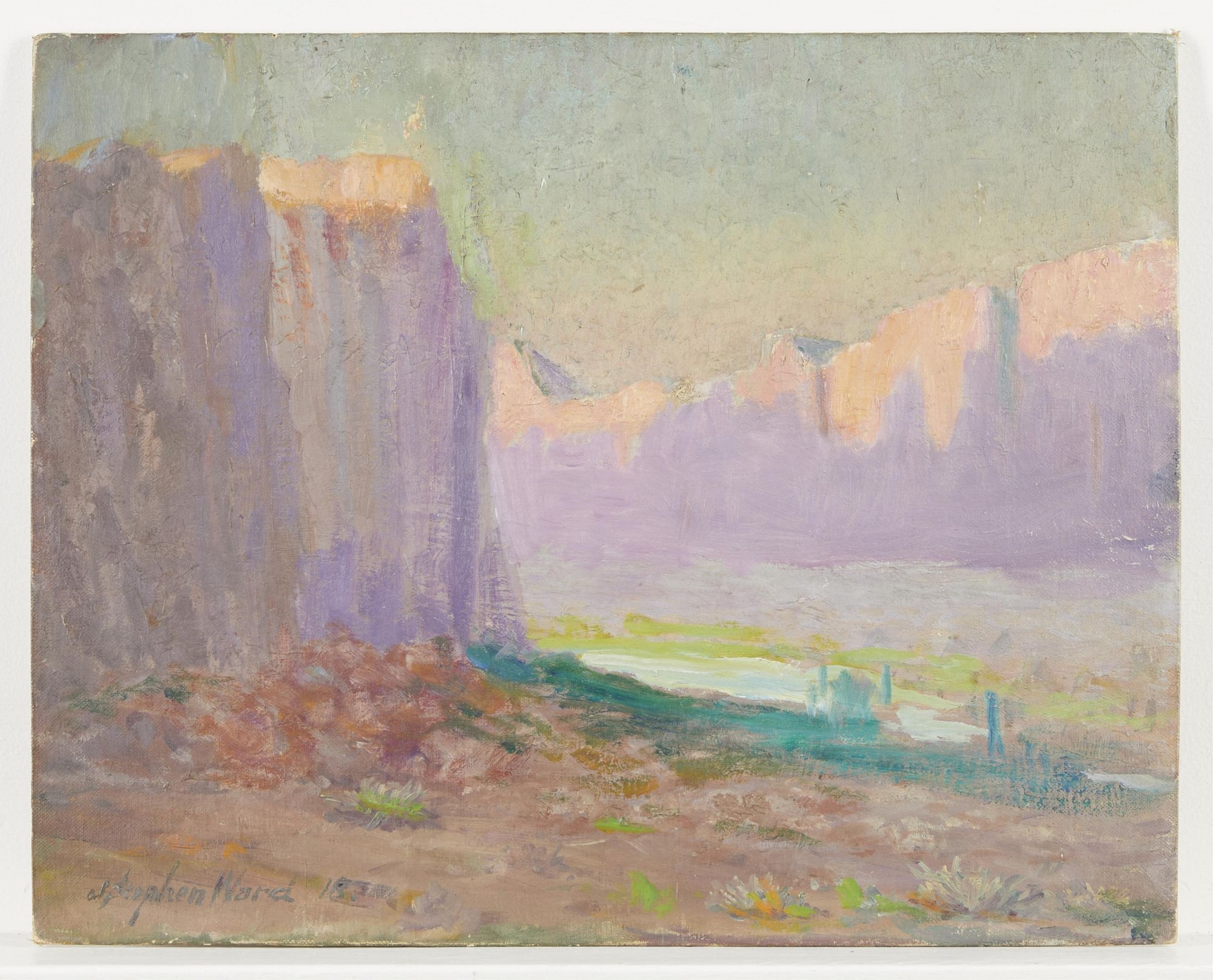 Jefferson Stephen Ward | J. Stephen Ward Desert Landscape Painting ...