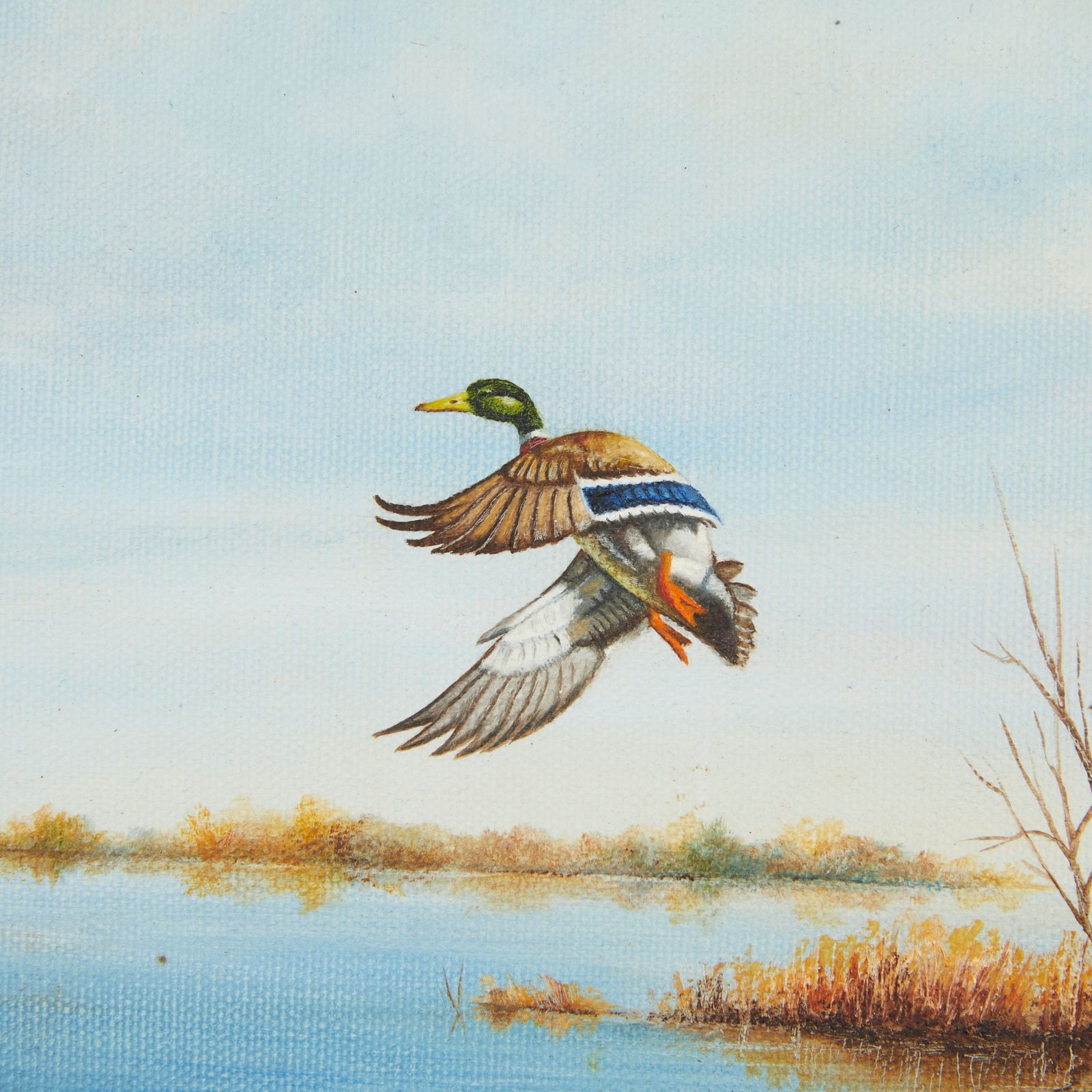 Harry Curieux Adamson | Harry Adamson Autumn Ducks Painting | MutualArt