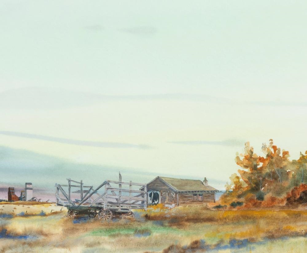 Cecil E. James | CECIL JAMES - Homestead Near Small Town (1978) | MutualArt