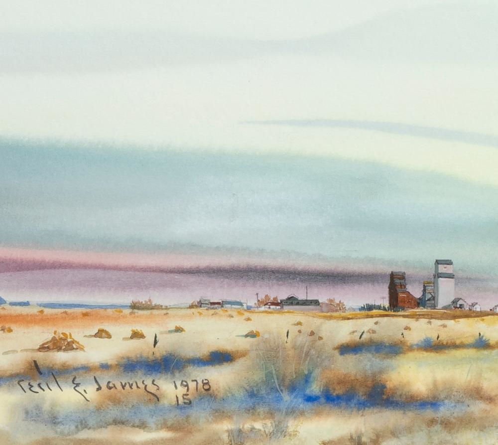 Cecil E. James | CECIL JAMES - Homestead Near Small Town (1978) | MutualArt