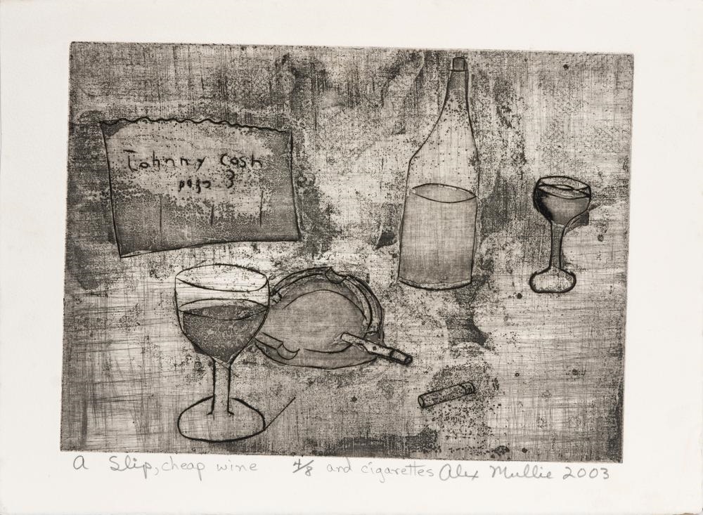 Alex Mullie | A Slip, Cheap Wine and Cigarettes (2003) | MutualArt