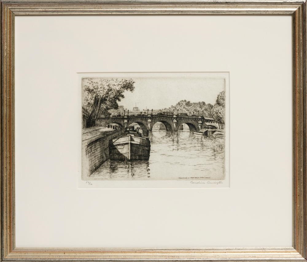 Caroline Helena Armington | Peniches et Pont Neuf Paris (1934) | MutualArt