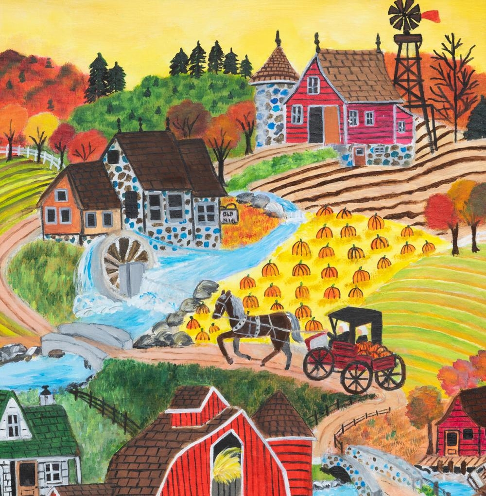 Karen Walpole | Pumpkin Farm Village (2013) | MutualArt